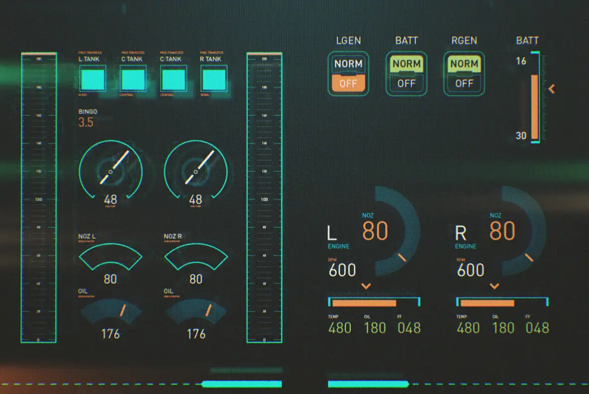 AVIATICO - HUD Futuristic UI Elements Pack Graphics - YouWorkForThem