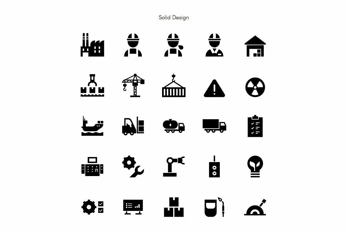 Industry and Manufacturing Premium Icon Pack Icons - YouWorkForThem
