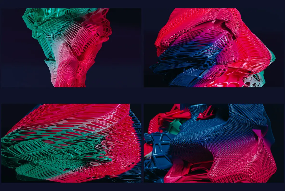 Netting - Abstract Stock 3D Graphics Graphics - YouWorkForThem