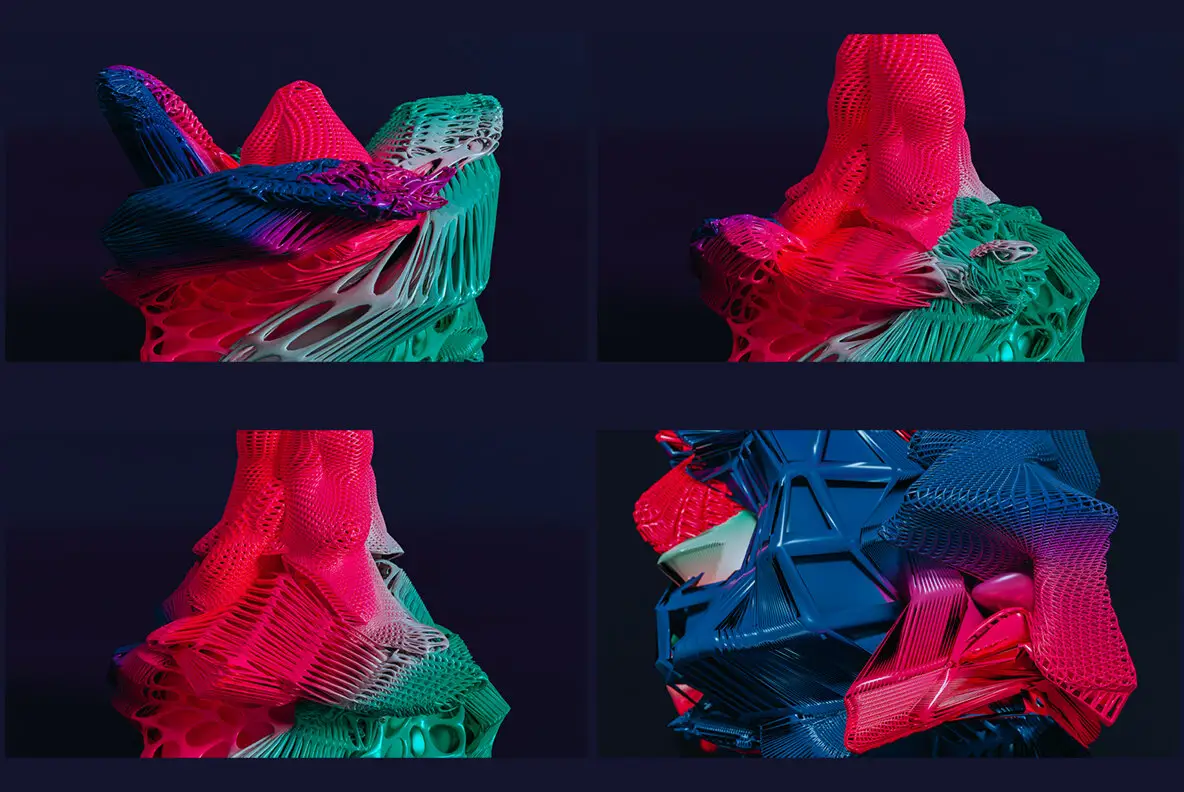 Netting - Abstract Stock 3D Graphics Graphics - YouWorkForThem