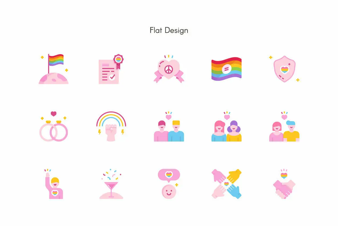 LGBT Premium Icon Pack Graphics - YouWorkForThem