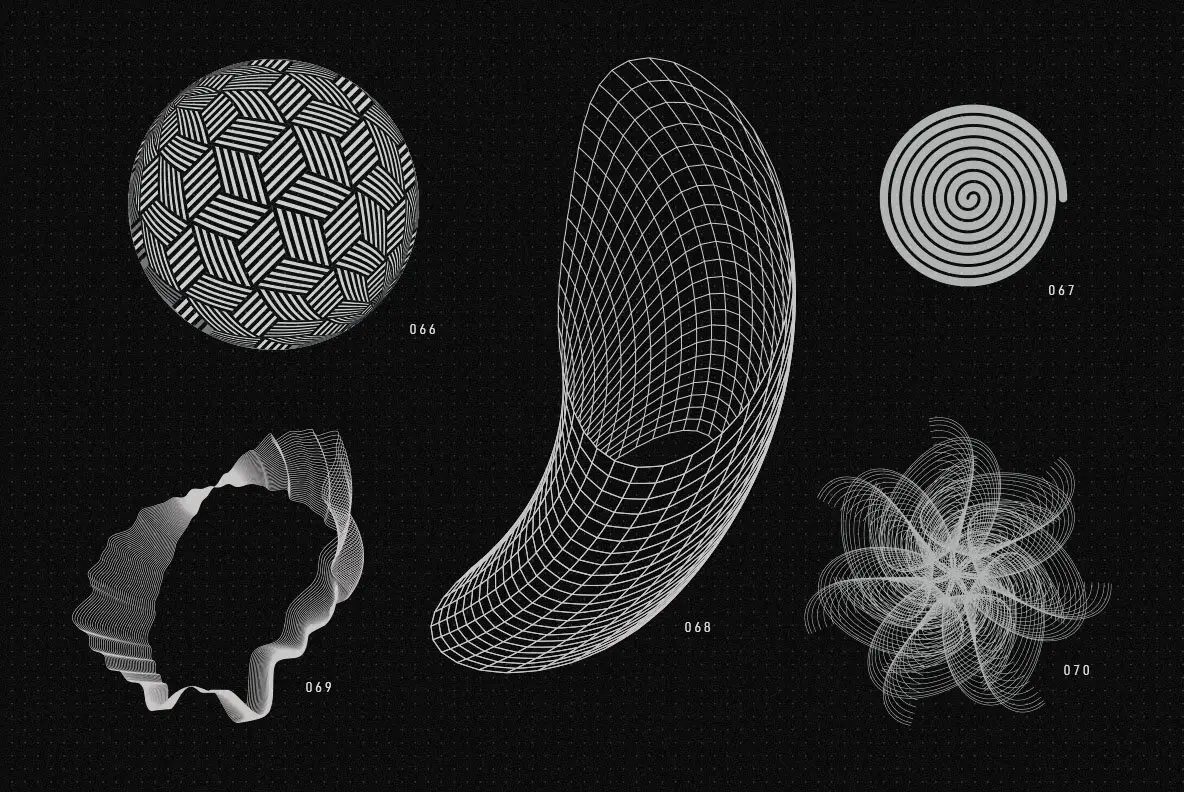 200 Vector Shapes Graphics - YouWorkForThem