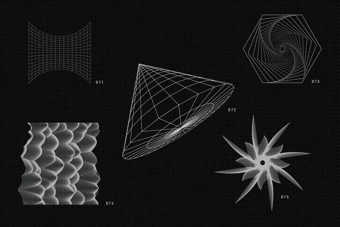200 Vector Shapes Abstract - YouWorkForThem