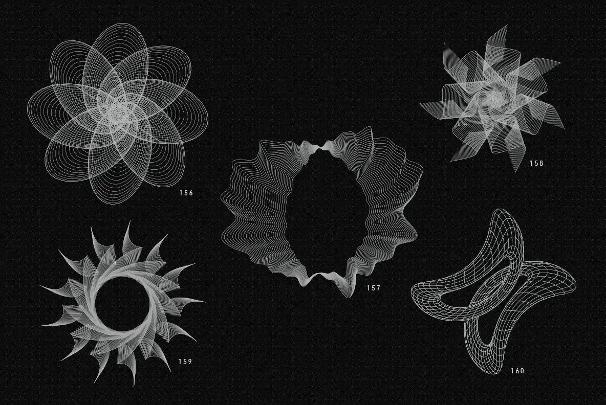 200 Vector Shapes Graphics - YouWorkForThem