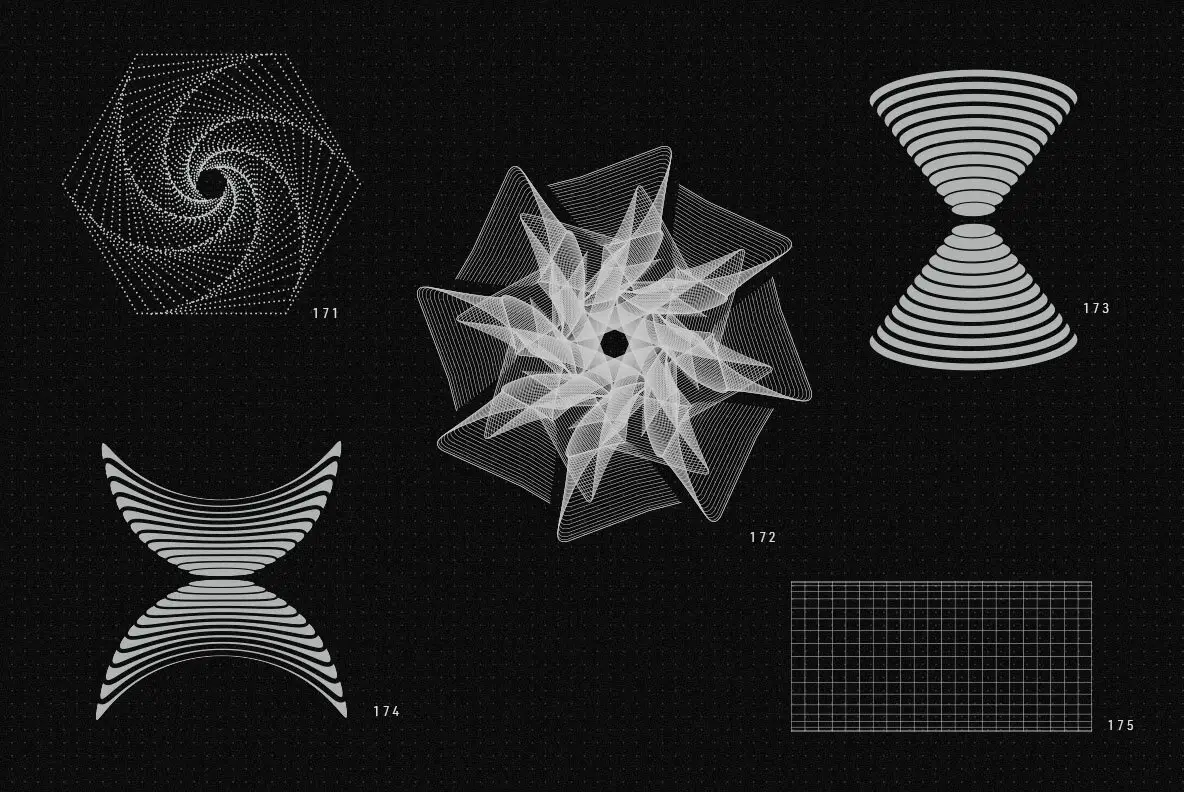 200 Vector Shapes Graphics - YouWorkForThem