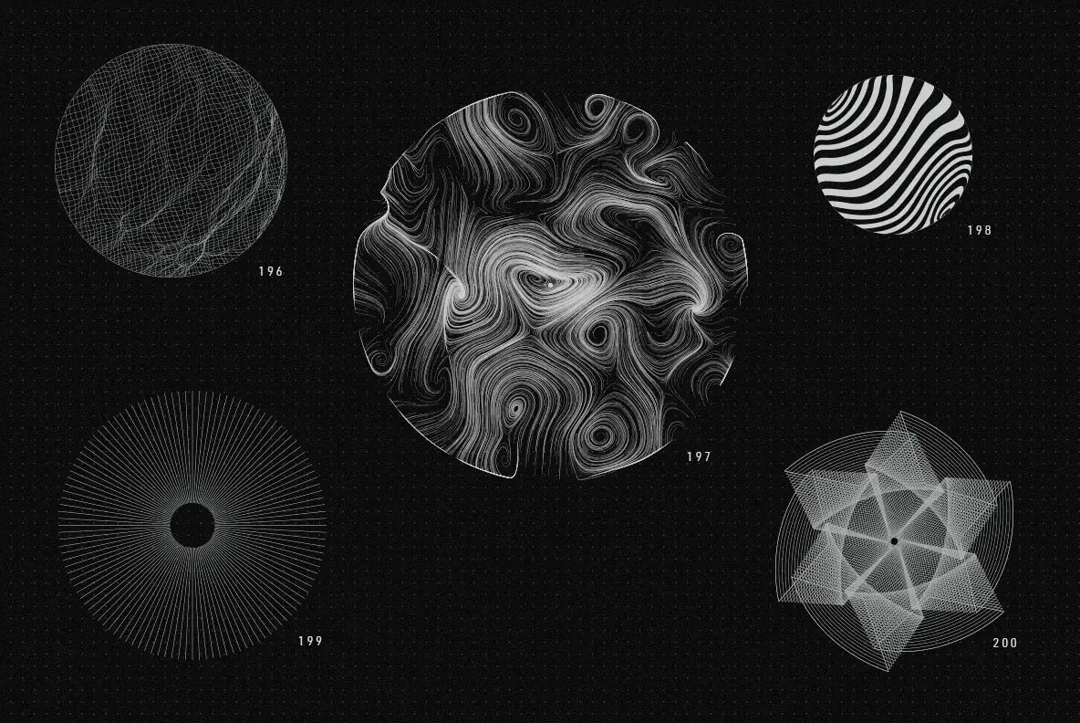 200 Vector Shapes Graphics - YouWorkForThem