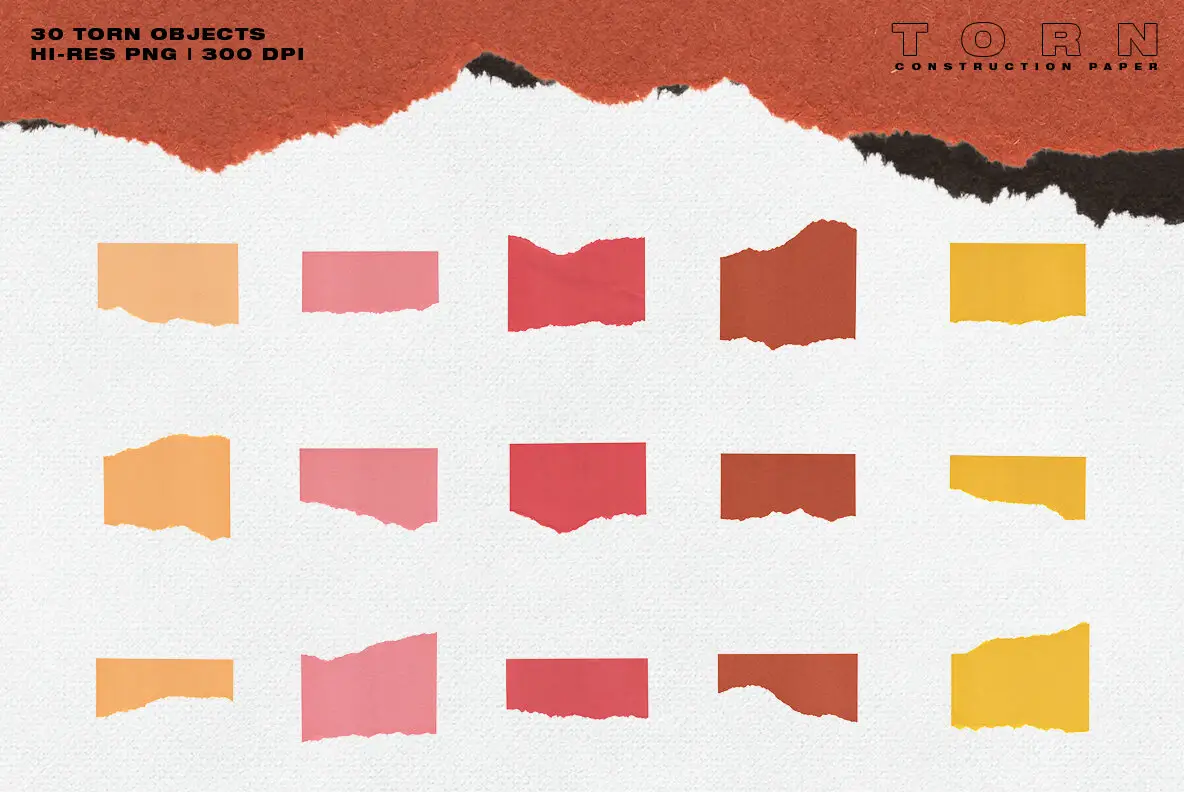 Torn Construction Paper Graphics - YouWorkForThem