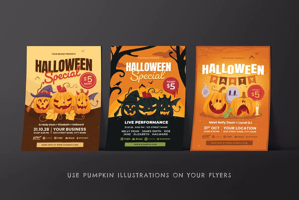 Halloween Pumpkin Creator Kit Graphics - YouWorkForThem