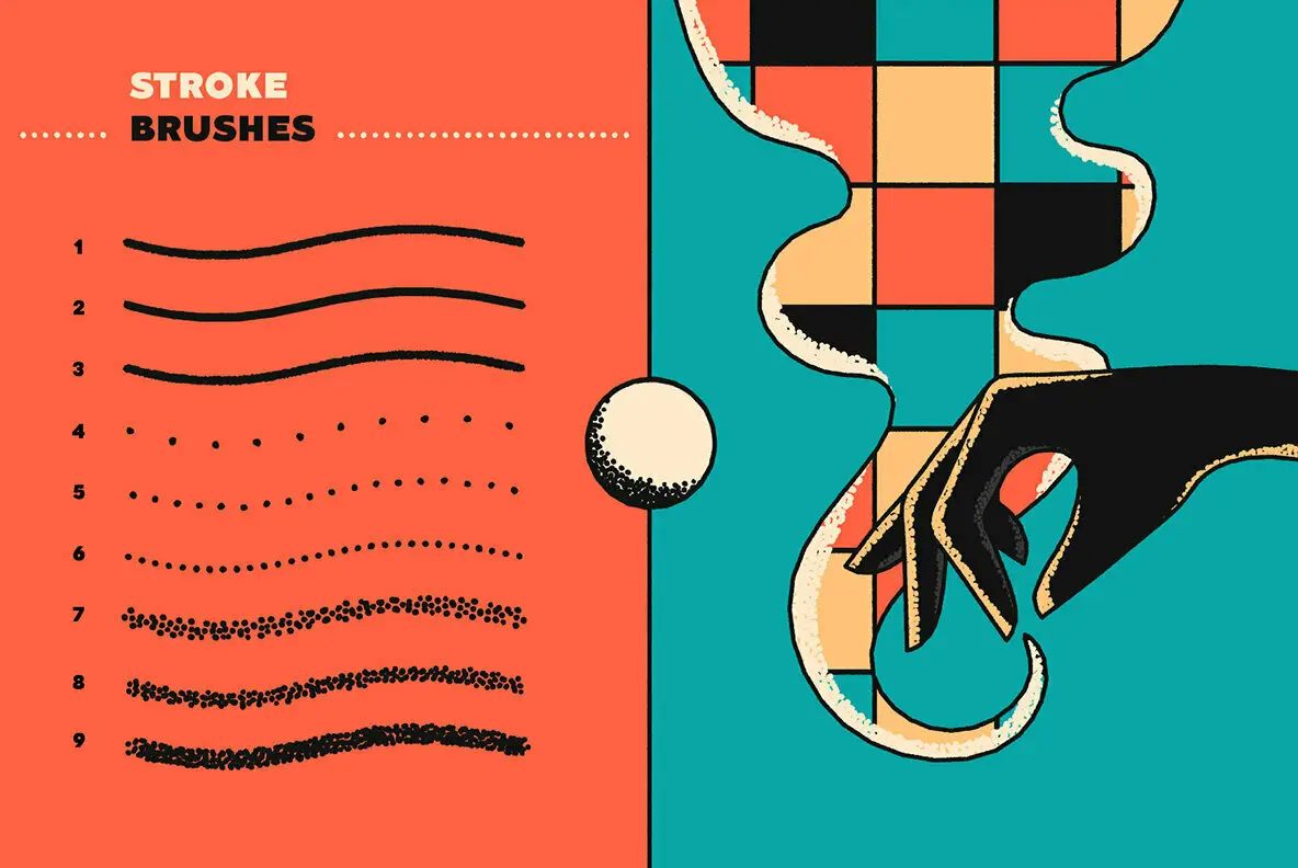 Stipple Brushes for Procreate - YouWorkForThem