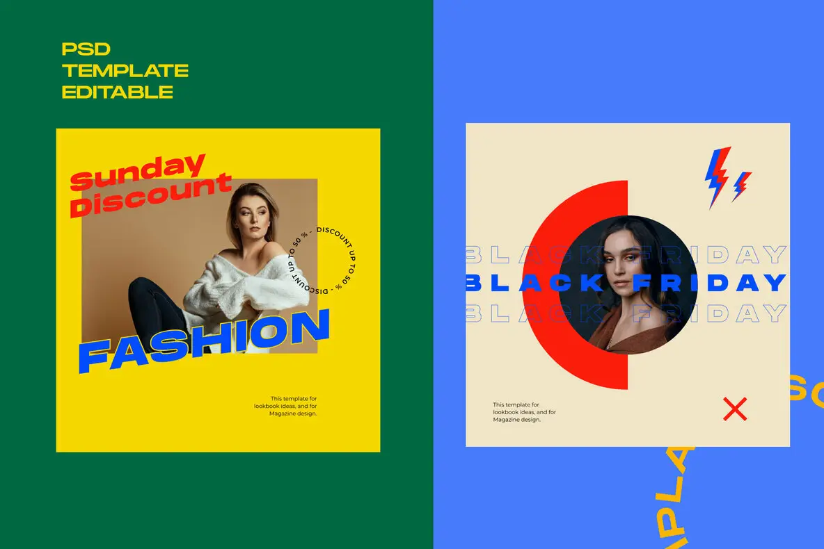 Flash Sale Instagram Post Stories Vol. 2 Graphics - YouWorkForThem