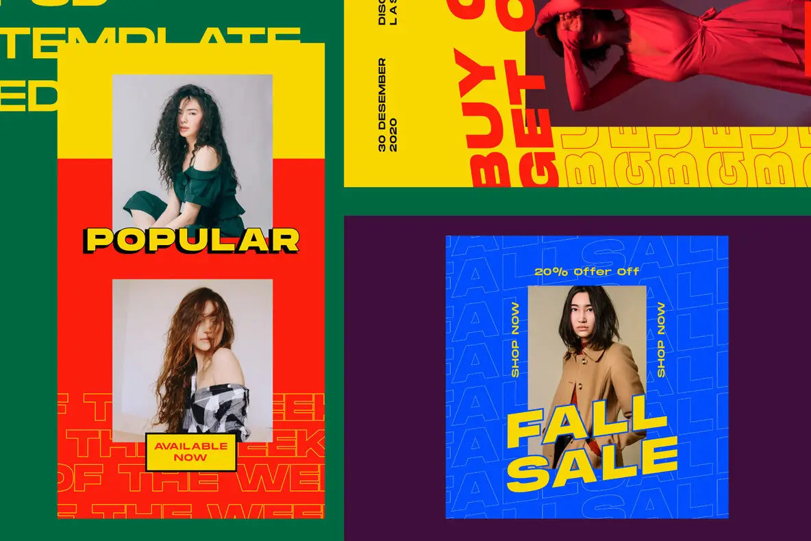 Flash Sale Instagram Post Stories Vol. 2 Graphics - YouWorkForThem