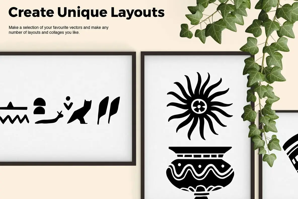 Ancient Egypt Vector Set Graphics - YouWorkForThem