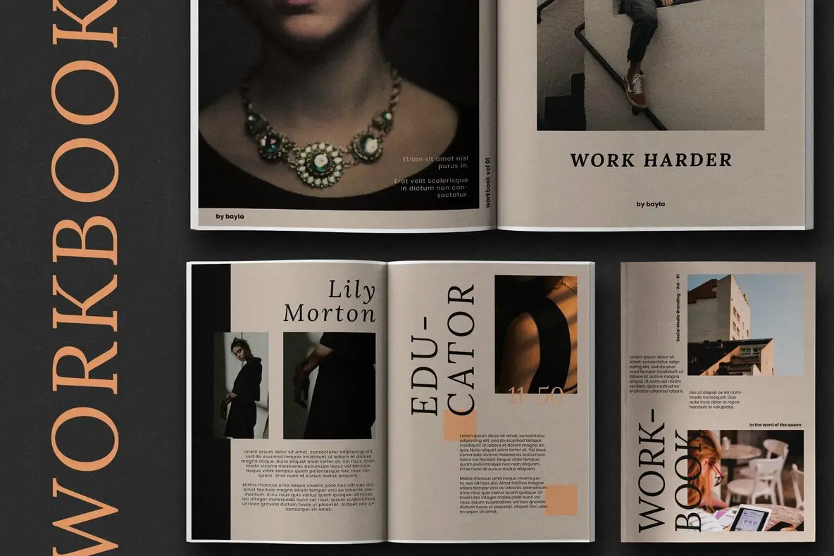 Workbook - Magazine Template Graphics - YouWorkForThem