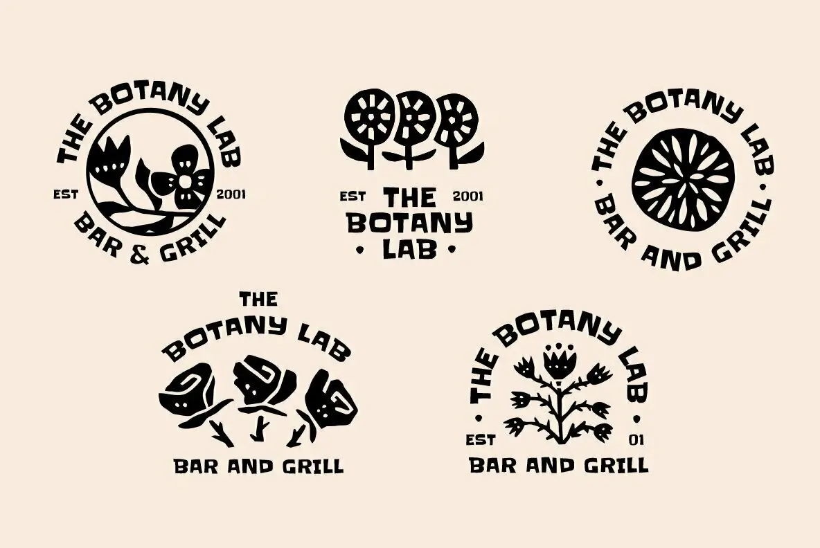 The Botany Lab Logo Templates Graphics - YouWorkForThem