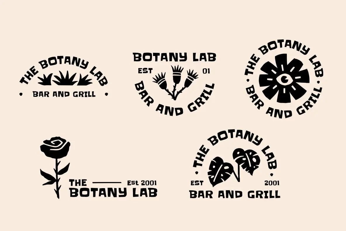 The Botany Lab Logo Templates Graphics - YouWorkForThem