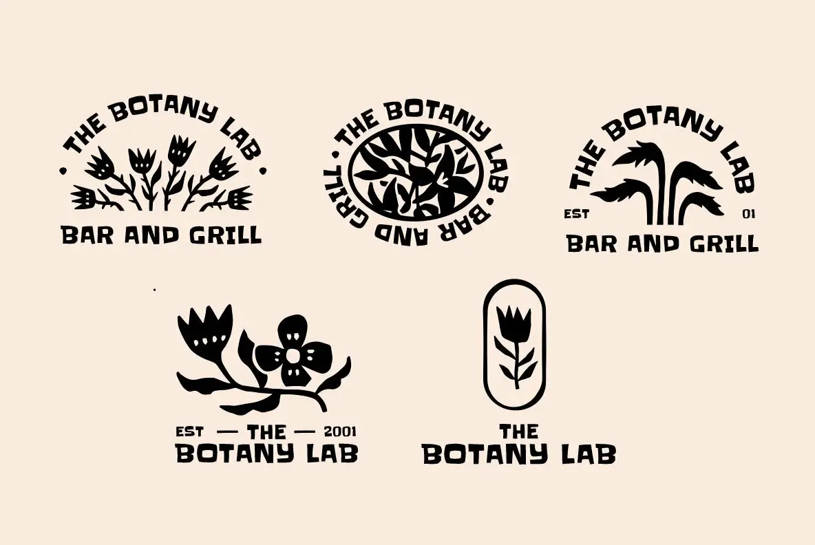 The Botany Lab Logo Templates Graphics - YouWorkForThem