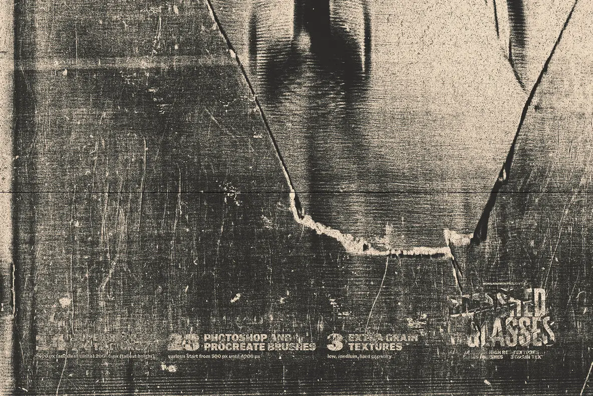 Smashed Glasses Textures and Brushes Graphics - YouWorkForThem