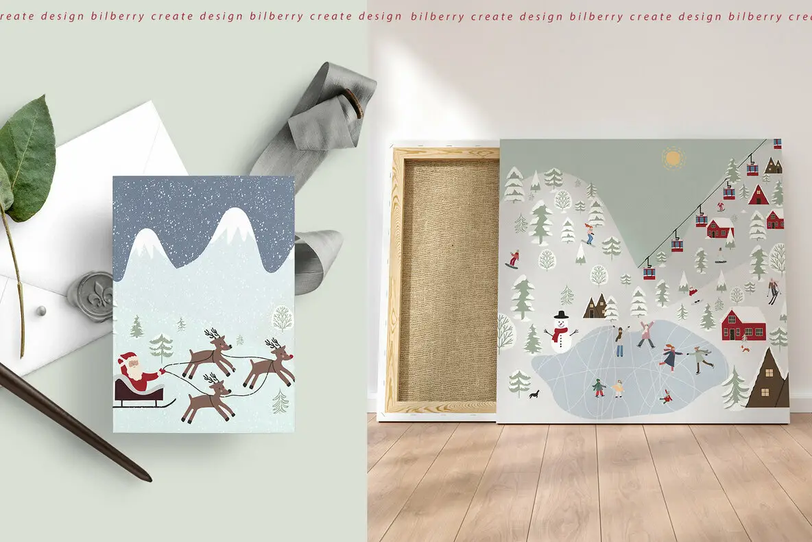 Merry Christmas Scene Creator Graphics - YouWorkForThem