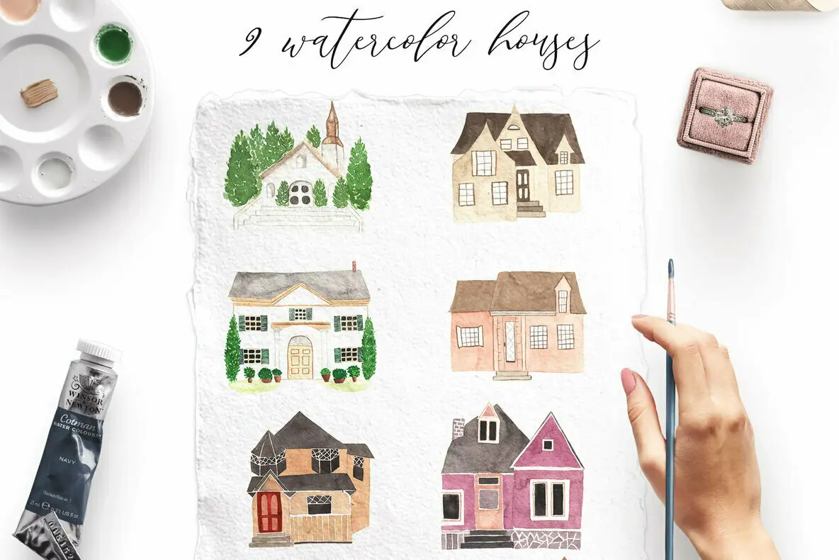 Watercolour Wedding Map Creator Kit Font - FontPath