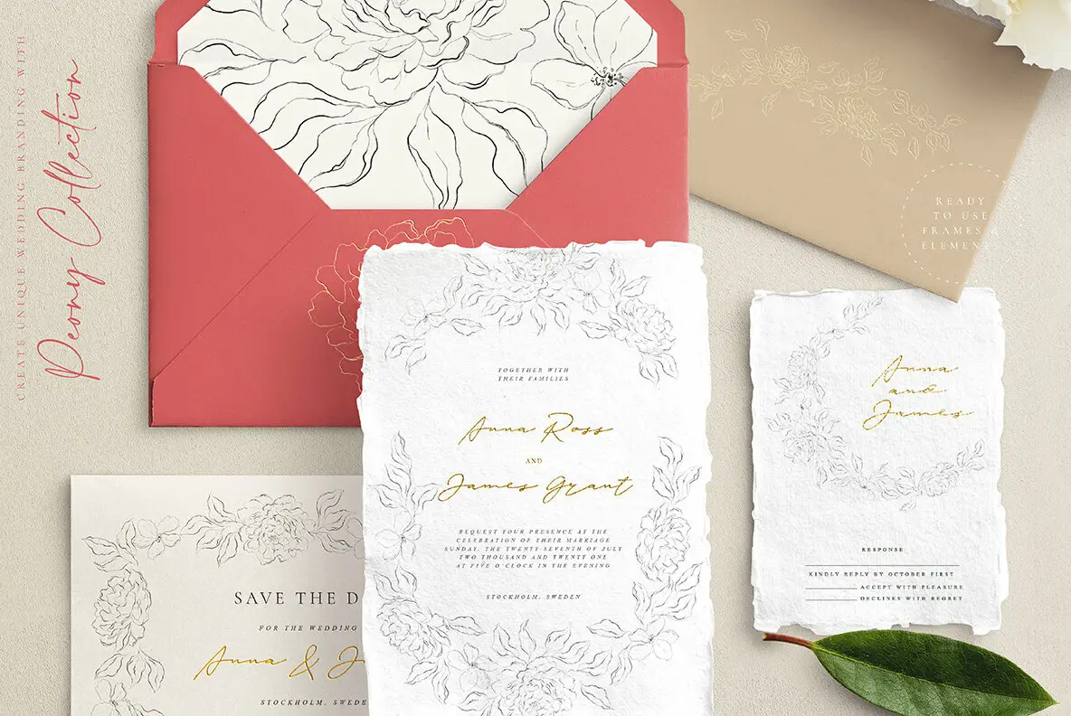 Wedding Invitation Collection Graphics - YouWorkForThem