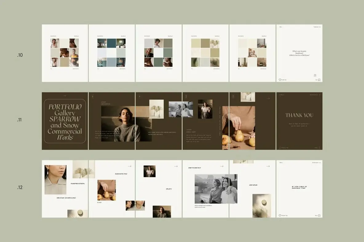 Sage Step by Step Carousel Templates Graphics - YouWorkForThem