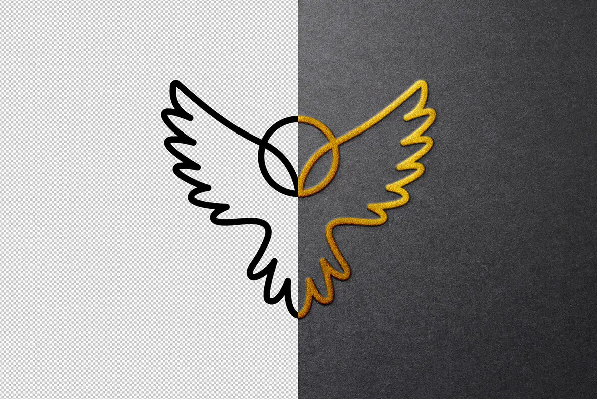 Foil Embossing Logo Mockups Graphics - YouWorkForThem