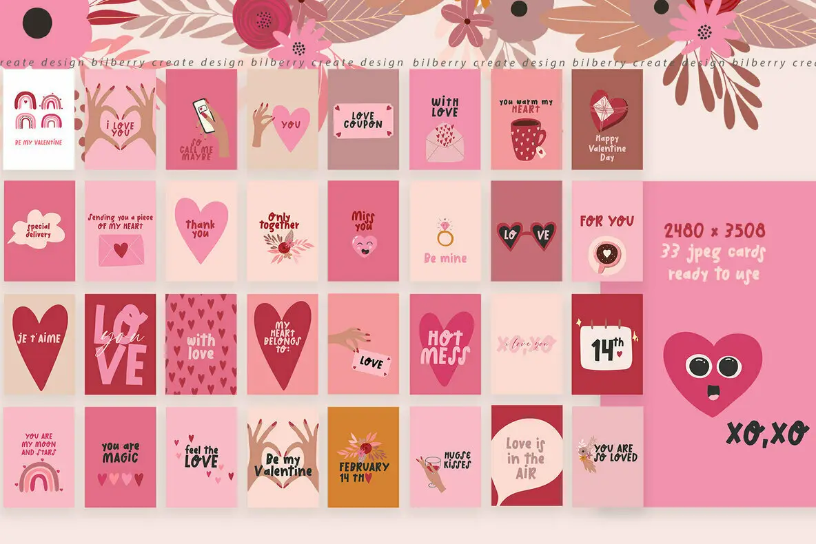 Be My Valentine Art Set Graphics - YouWorkForThem