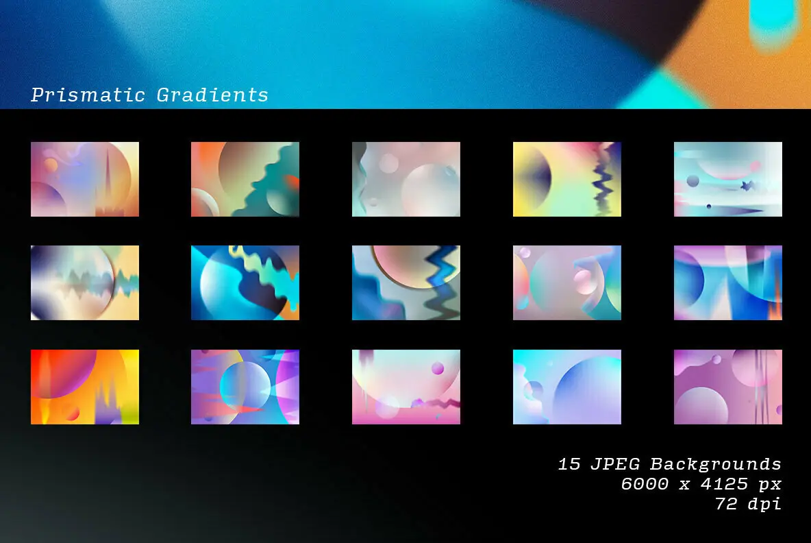 Prismatic Gradients Graphics - YouWorkForThem