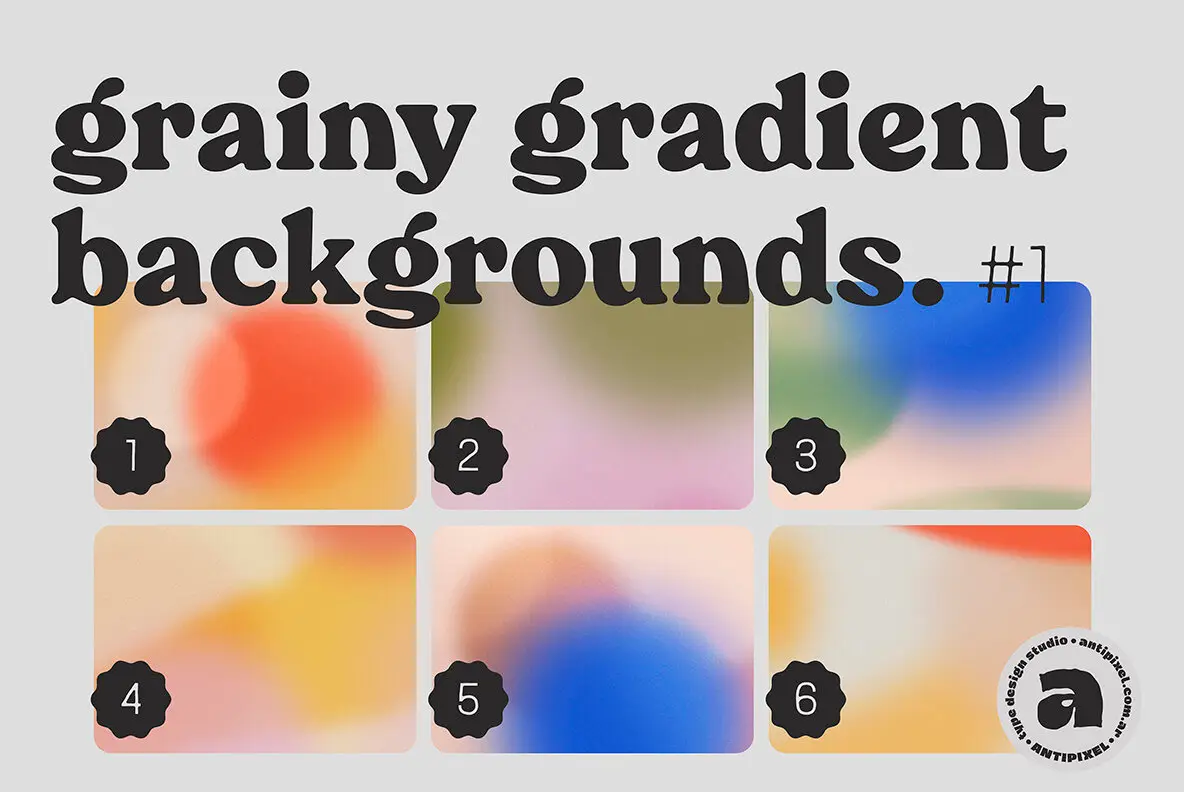 Grainy Gradient Backgrounds 1 Graphics - YouWorkForThem
