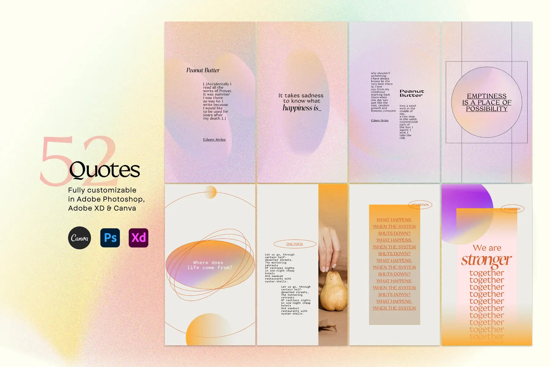 Makeshift Carousel Quotes Canva PS Mockups - YouWorkForThem