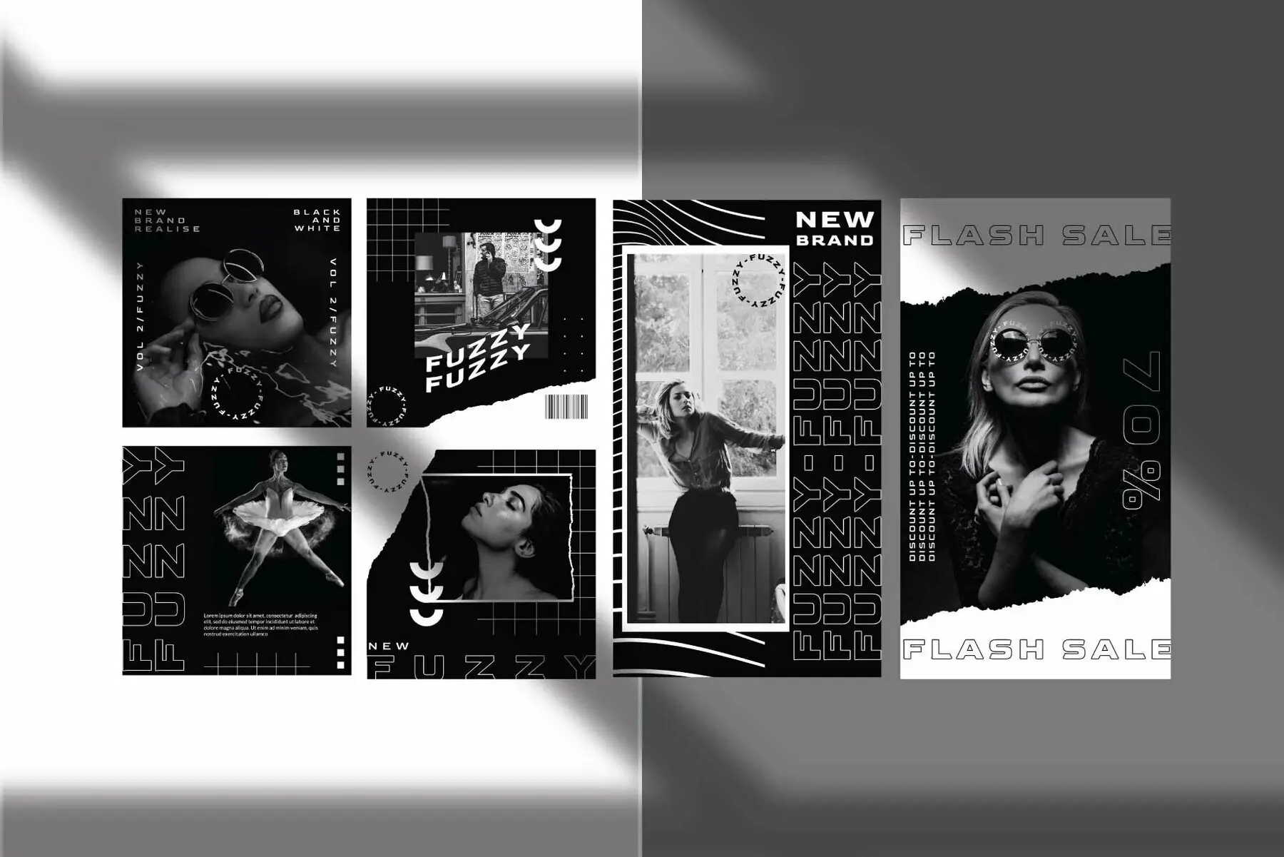 Fuzzy Instagram Template Instagram - YouWorkForThem