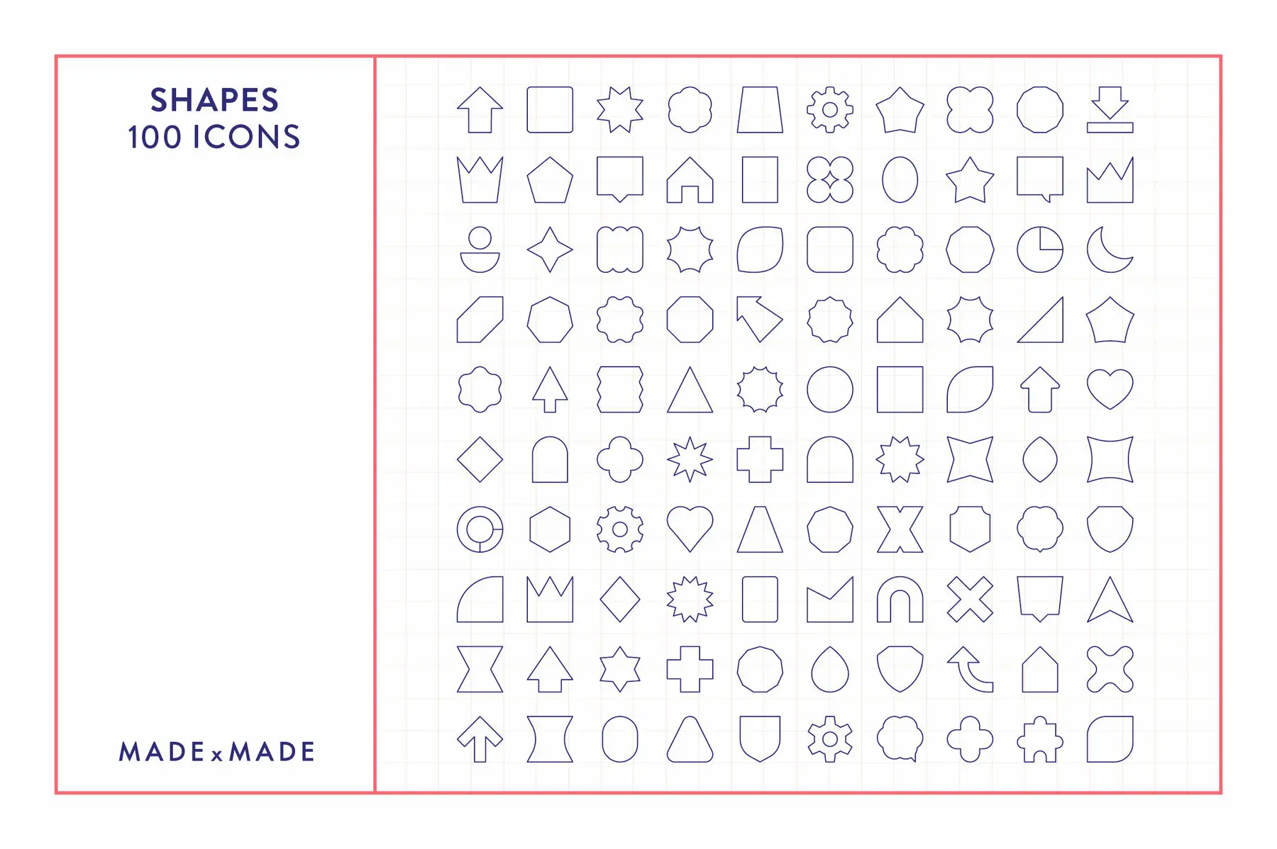 Shapes Line Icons Graphics - YouWorkForThem