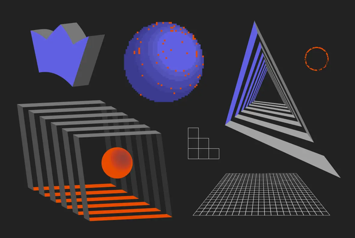 90 Vector Texture Shapes Graphics - YouWorkForThem