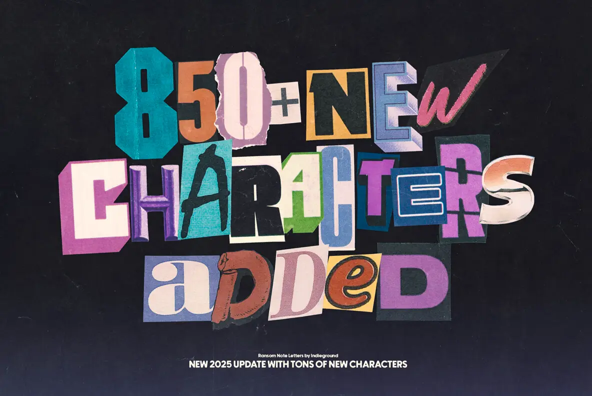 Ransom Note Letters Graphics - YouWorkForThem