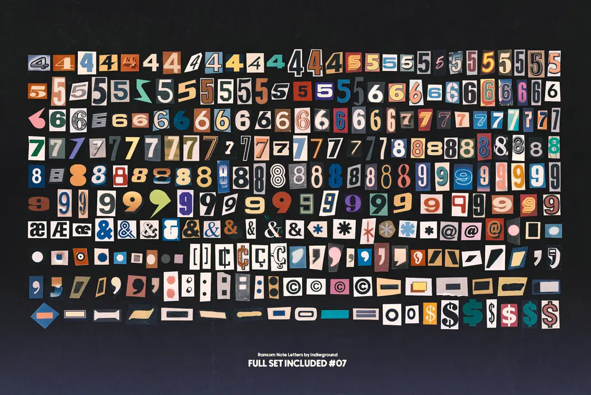 Ransom Note Letters Graphics - YouWorkForThem