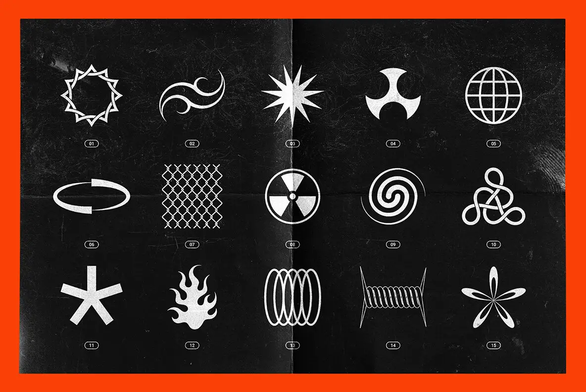 Chrome Vector Abstract Shapes Bundle Objects - YouWorkForThem