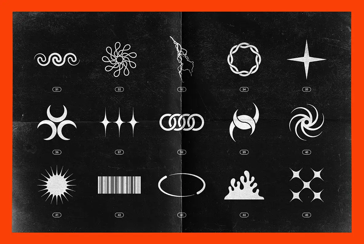 Chrome Vector Abstract Shapes Bundle Objects - YouWorkForThem