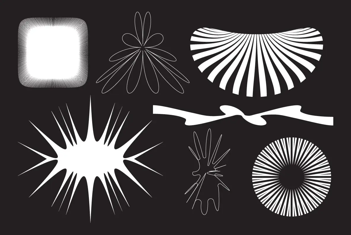 111 Strange Vector Shapes Abstract - YouWorkForThem