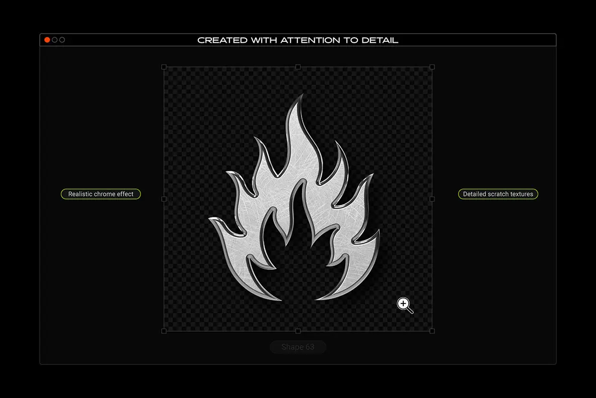 Acid Chrome Abstract Shapes Bundle Graphics - YouWorkForThem