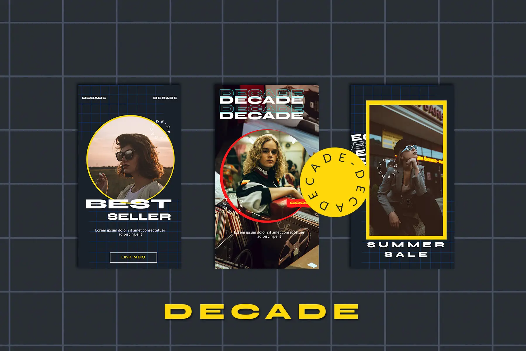 DECADE Instagram Template Graphics - YouWorkForThem