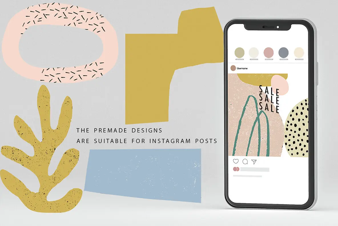 Abstract Art Cutouts Graphics - YouWorkForThem