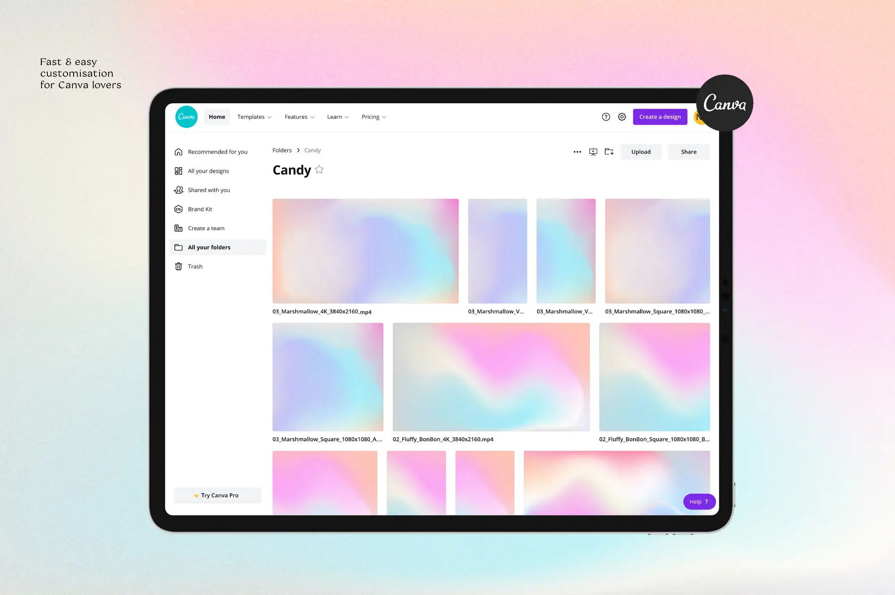 CANDY - Animated Gradients Graphics - YouWorkForThem
