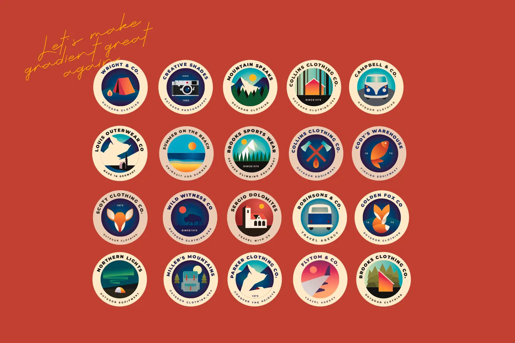 20 Outdoor Badges Logos - YouWorkForThem