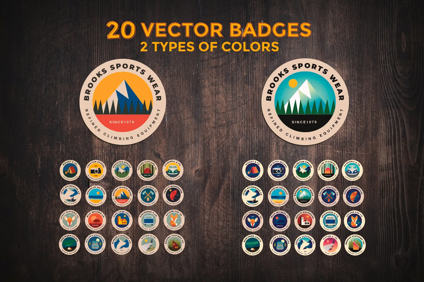 20 Outdoor Badges Logos - YouWorkForThem