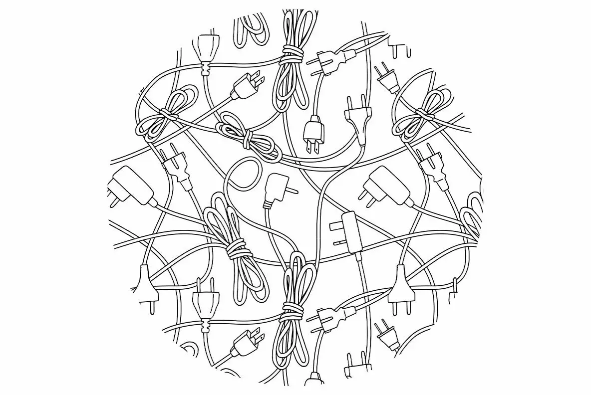 Unplugged - Two Seamless Patterns Graphics - YouWorkForThem