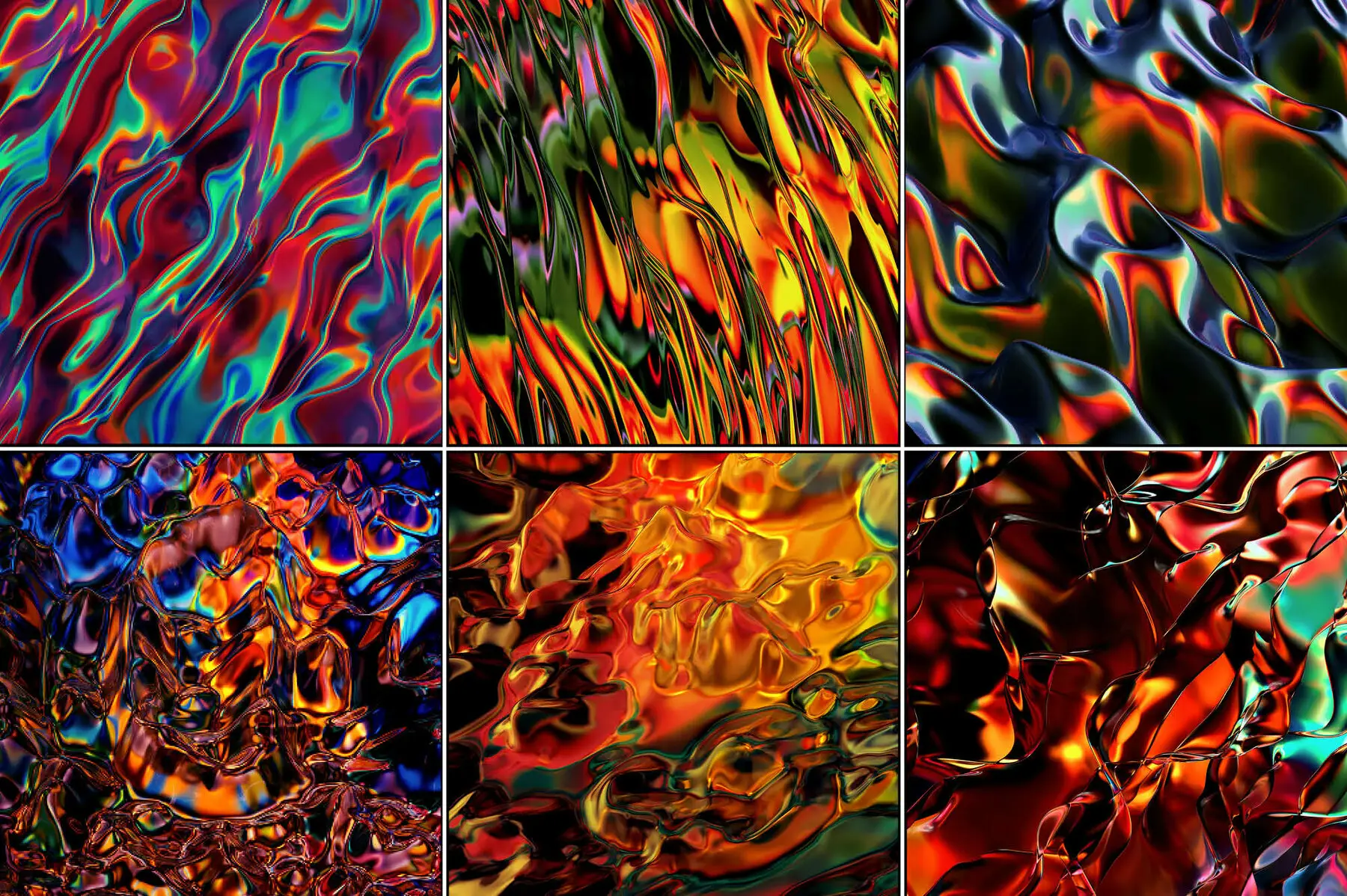 Shimmer – Reflective 3D Textures Abstract - YouWorkForThem