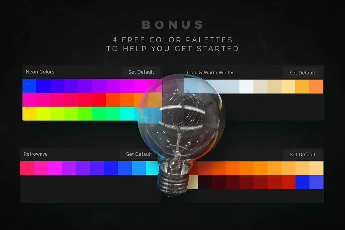 Lights Procreate Brushes - YouWorkForThem