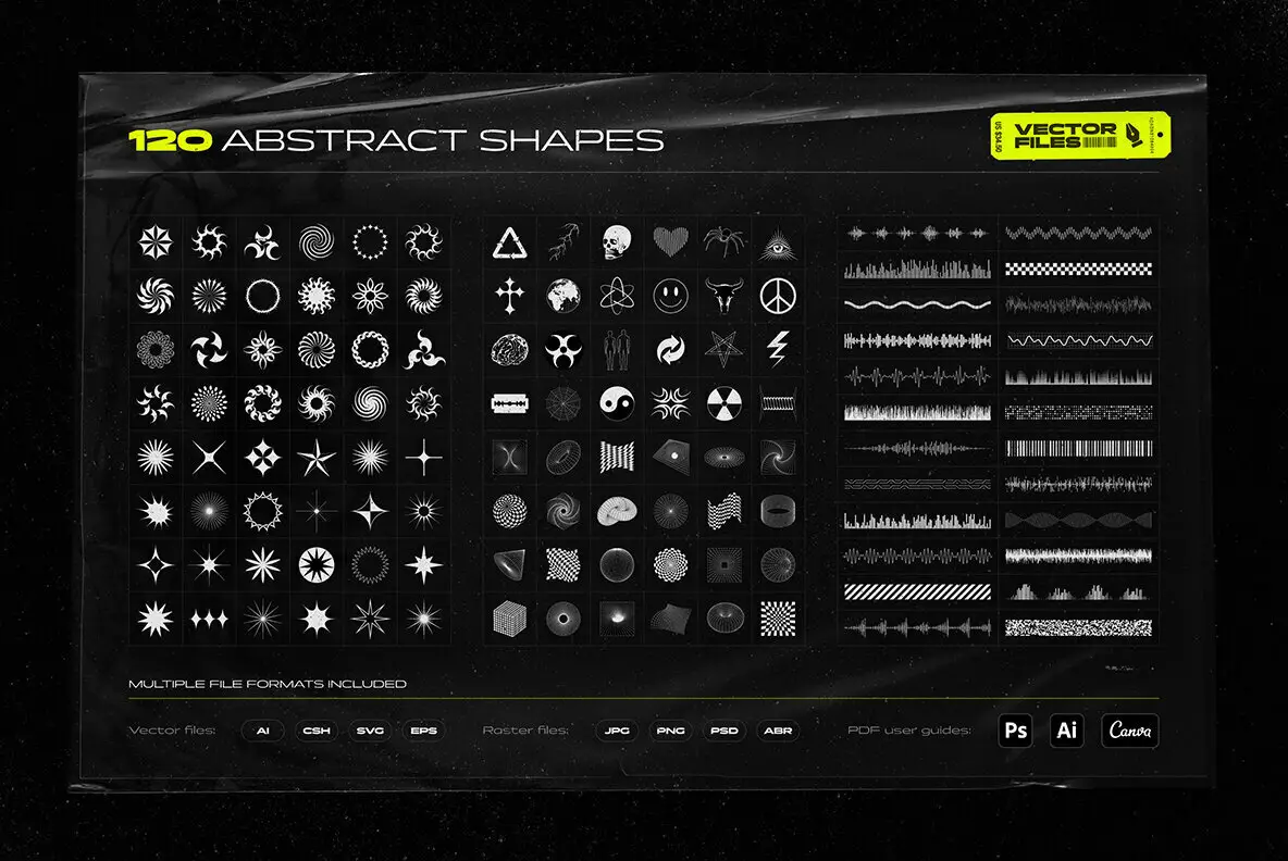 Abstract Shapes MEGA PACK Abstract - YouWorkForThem