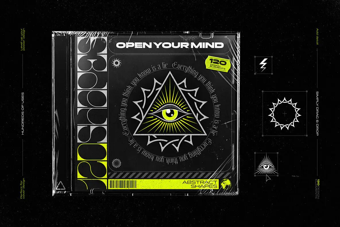 Abstract Shapes MEGA PACK Graphics - YouWorkForThem