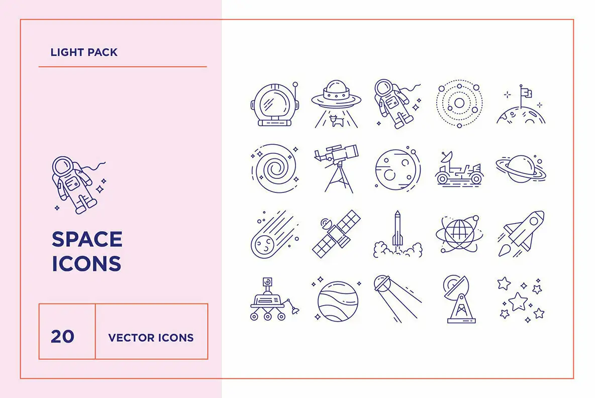 Space Icon Set Icons - YouWorkForThem
